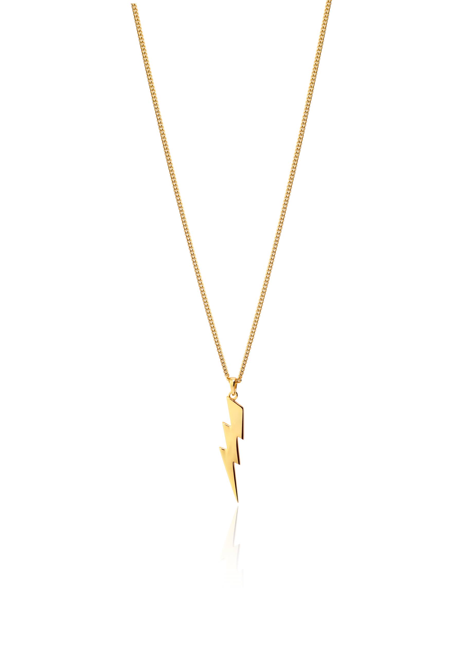 Aran Jewels | Necklaces | FLASH Lightning Necklace for Man gold